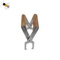 China Wood Handle Stainless Steel Beekeeping Beehive Frame Grip for sale
