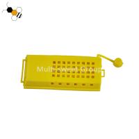 China Foldable 100pcs 10g Plastic Queen Cage With Feeder Plate for sale