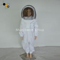 China White Hooded Ventilated 150cm Children Bee Protection Suit for sale