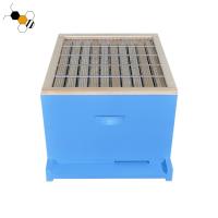 China Wood Blue Color 4 Layers Langstroth Bee Hive Pine Wood for sale