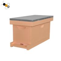 China queen rearing 20mm Fir Langstroth Hive Painted Wooden Bee Hive for sale