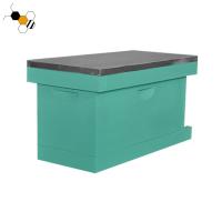China Bee Hive Equipment China Fir Painted Langstroth Nuc Box Wooden Bee Hive for sale