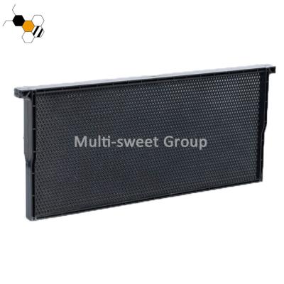 China Black Yellow Food Grade Plastic Bee Frame With Foundation for sale