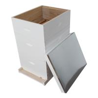 China Bee Farm Fir Wood Painted Langstroth Beehive for sale