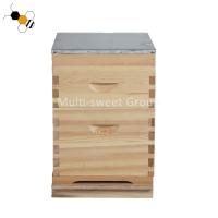 China 8 Frame Metal Roof 20mm Pine Australian Beehive242mm Height for sale