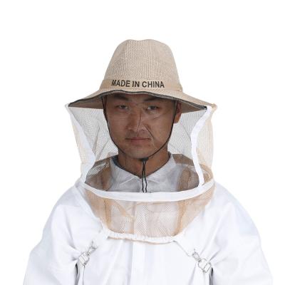 China Fiber Veil Combo Elastic Band Beekeeper Cowboy Hat for sale