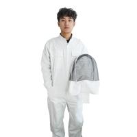 China Cotton Beekeeping Protective Clothing Fireproofing Net Hooded Coveralls for sale