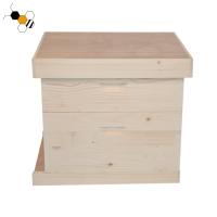 China Modular 10 Frames Langstroth Pine Wood Beehive 4 Layers for sale