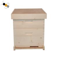 China Modular 10 Frames Langstroth Pine Wood Beehive 4 Layers for sale