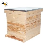 China OEM Fir Wooden Langstroth Wax Coated Bee Hives For Bee Farm for sale