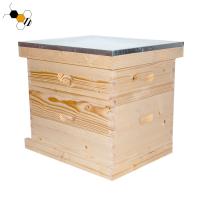 China OEM Fir Wooden Langstroth Wax Coated Bee Hives For Bee Farm for sale