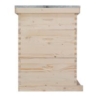 China Unassembled Three Layers Pine Wood Beekeeping Hive ODM for sale