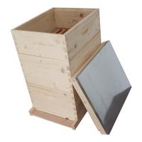 China Fir Wood 10 Frames Bee Box Thick 20mm Honey Langstroth Beehive for sale