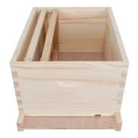 China Fir Wood 10 Frames Bee Box Thick 20mm Honey Langstroth Beehive for sale