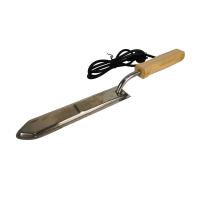 China Scrape Stainless Steel Heated Uncapping Knife With Wood Handle for sale