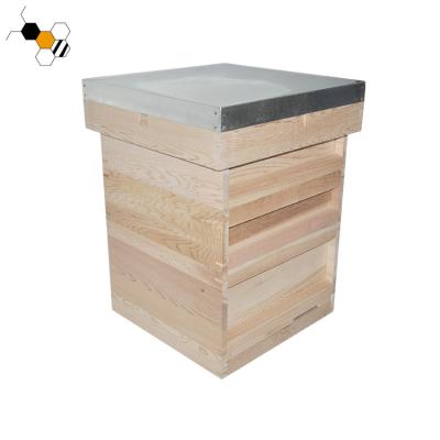 China 3 Layers 20mm Unassembled National Bee Hive With Metal Roof for sale