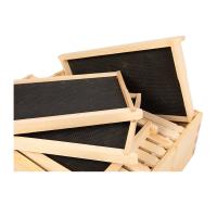 China Farm Assembled Wooden Bee Frames With Plastic Bee Foundation for sale