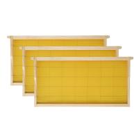 China 48.3*44.8*23.2cm Langstroth Frame With Wax Foundation Sheet for sale