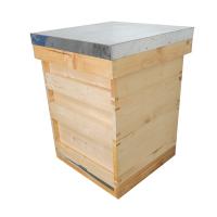 China Crown Board National Bee Hive 3 Layers 11 Frame With Metal Roof for sale