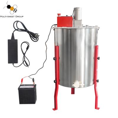 China Beekeeping 4 Frames Honey Extractor 140W DC Electric Honey Extractor for sale