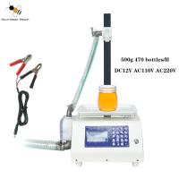 China Bottle Filling Machine 500g 470 Bottles/H Fully Automatic Honey Filling And Filtering Machine for sale