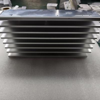 China Stamped Fin Aluminum Air Cooling Heatsink 6063 Alloy for Industrial Control Systems for sale