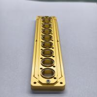 China High Purity 6061 Aluminum Alloy Precision Metal Parts Golden Anodized Finish ±0.01mm Tolerance for sale