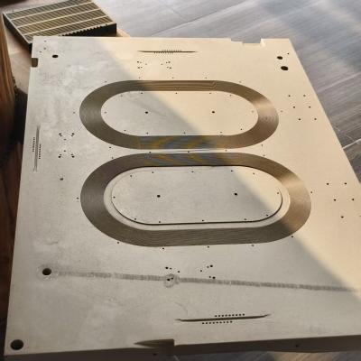 China Energy Storage System Aluminum Liquid Cooling Plate With Double Oval Microchannels for sale