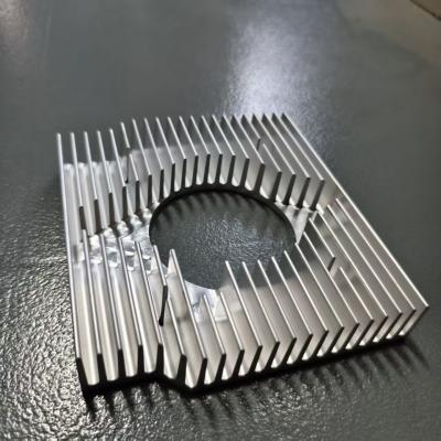 China Extruded Aluminum LED Heatsink with Central Cutout 100mm x 50mm for Thermal Management for sale