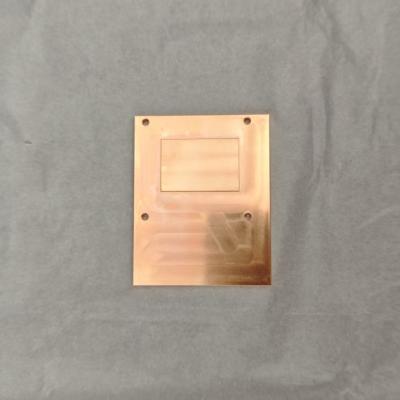 China CNC Machined Copper Heat Sink 1000W+ for Industrial Heat Dissipation for sale