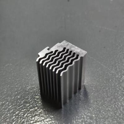 China Wavy Fin Aluminum Heat Sink Extrusion for Miniature Electronics Cooling High Thermal Conductivity for sale