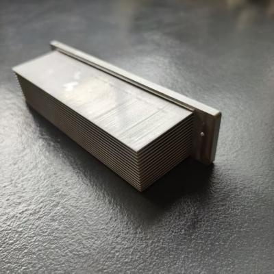 China High-Density Straight Fin Aluminum Heat Sink 200mm for Industrial Electronic Cooling for sale