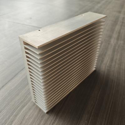 China High Rigidity Aluminum Extruded Heat Sink for Industrial Power Unit 0.02mm Flatness for sale