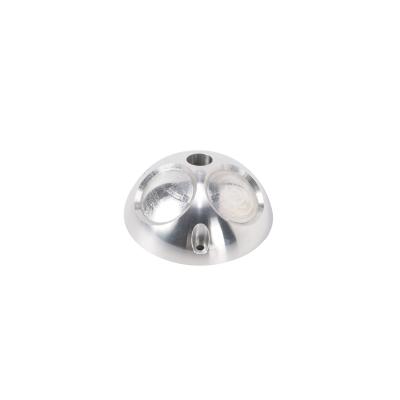 China Custom CNC Turned Aluminum LED Reflector Housing Precision Machined Parts 50mm Diameter for sale