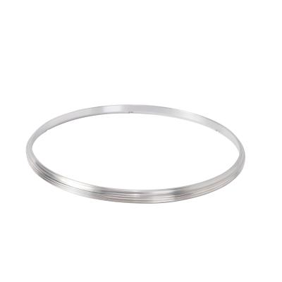 China CNC Machined Aluminum Round Housing Trim Ring Precision Turning Metal Parts 100mm for sale