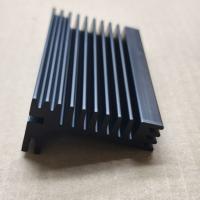 China 6063 Aluminum Heat Sink Black Anodized 200mm for Industrial Power Equipment for sale
