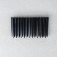 China High Efficiency Aluminum Heat Sink 6063 Alloy Black Oxide Coating 200mm Industrial Cooling for sale