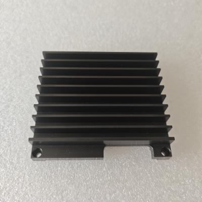 China Custom Aluminum Heat Sink Black Anodized for Power Semiconductors 200mm Width for sale
