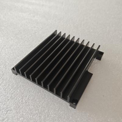 China Extruded Aluminum Heat Sink Black Anodized Custom Dimensions for New Energy Inverter 200mm for sale