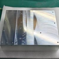 China Large Aluminum Heat Sink 200mm with CNC Drilled Mounting Holes for Power Equipment Cooling for sale