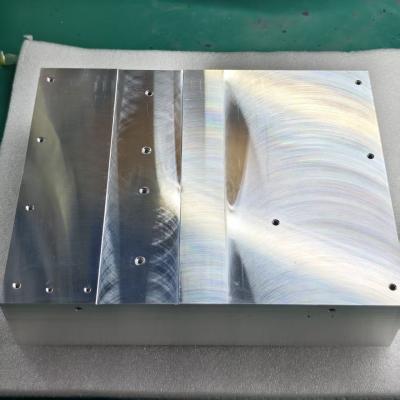 China Large Aluminum Heat Sink 200mm with CNC Drilled Mounting Holes for Power Equipment Cooling for sale