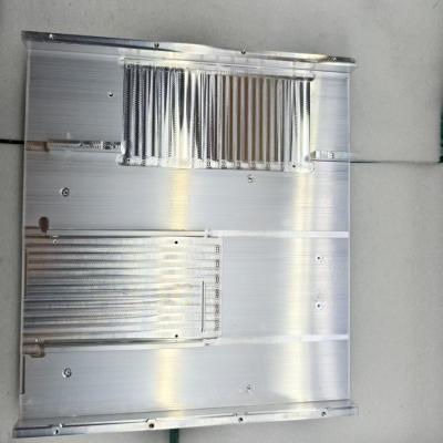 China 6063 Aluminum Alloy Vertical Straight Fin Heat Sink Customized for Power Amplifier Inverter 200mm for sale
