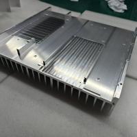 China 6063 Aluminum Alloy Extruded Heat Sink High Density Vertical Fin Custom for Power Supply Cooling for sale