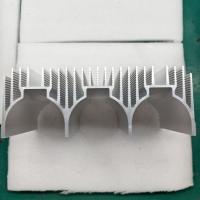 China Arc Groove Dense Serrated Fin Extruded Aluminum Heat Sink 6063 Alloy CNC Custom for Inverter Cooling for sale