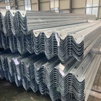 China Hot Dip Galvanized Q235 Steel Two Wave Guardrail AASHTO M180 Road Safety Guardrail for sale