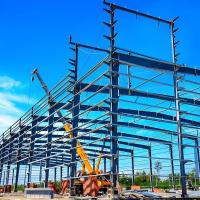 China Eco Friendly Metal Prefab Fire Resistance Q355 Prefabricated Warehouse Building for sale