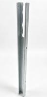 China Custom Size Galvanized W Beam Guardrail 60 - 120um Zinc Coating U Channel Post for sale