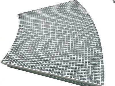 China Arc Sector Galvanized Steel Grating Expanded Metal  Anti Corrosion Walkway Drainage for sale