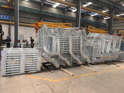 China Weatherproof HDG Steel Handrail Customized Round Tube Handrail For Factory Stair for sale