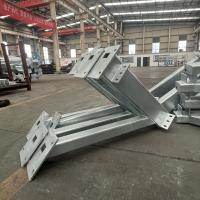 China 500 - 5000sqm Prefabricated Workshop Buildings Heavy Duty Column Base Bracket for sale